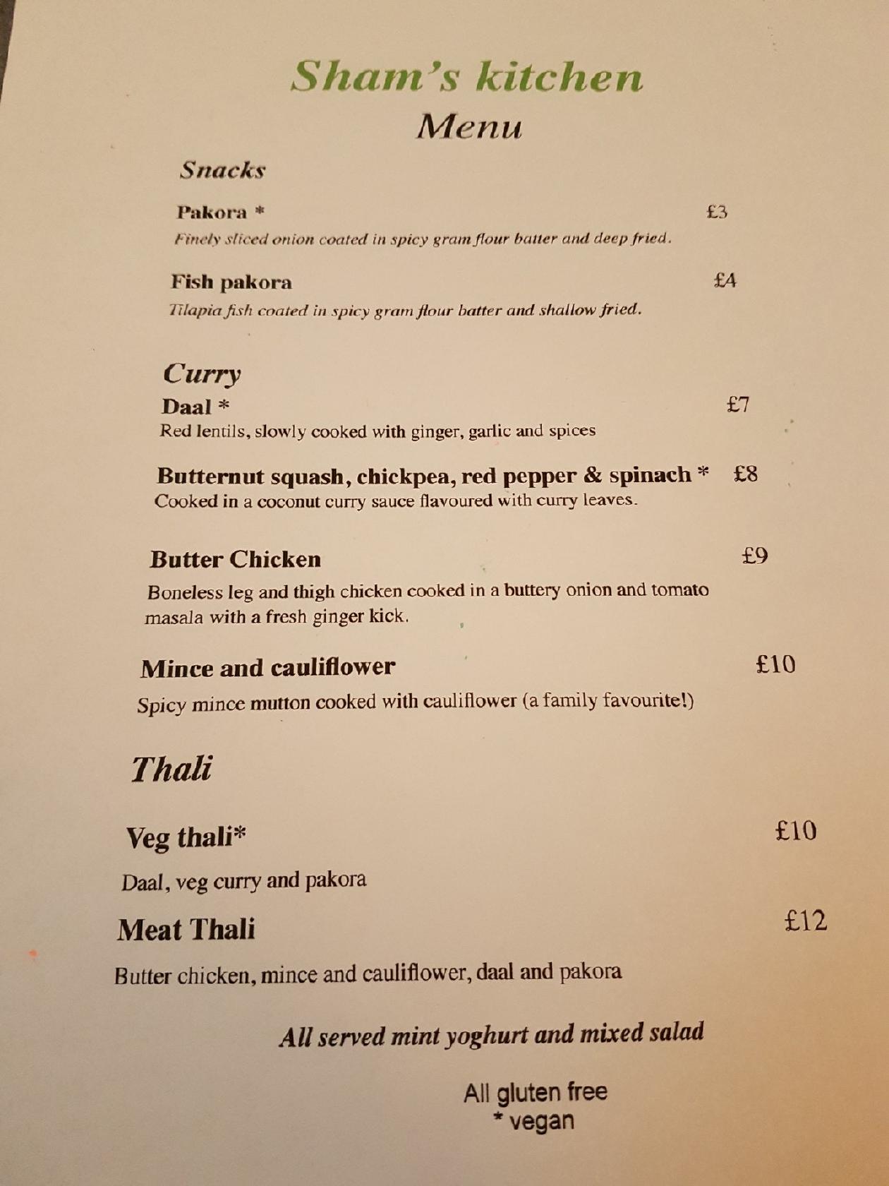 Menu at Mother's Ruin pub & bar, London