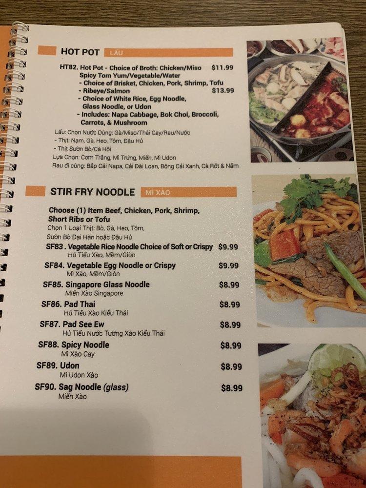 Menu at Pho Tastic & Deli restaurant, Corpus Christi
