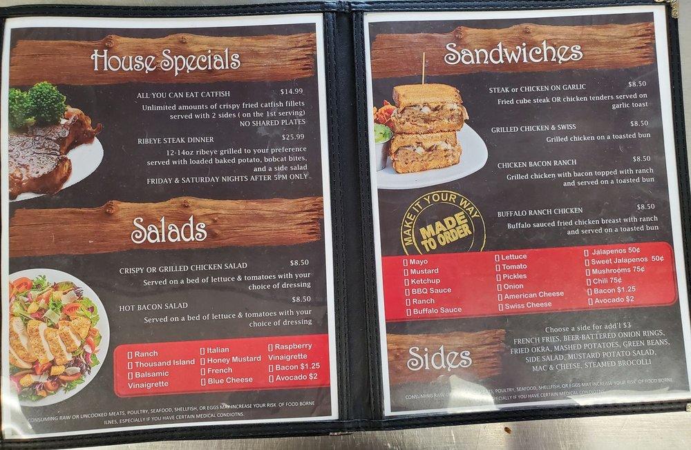 Menu at Copeland's Cafe, Seymour, 400 S Main St