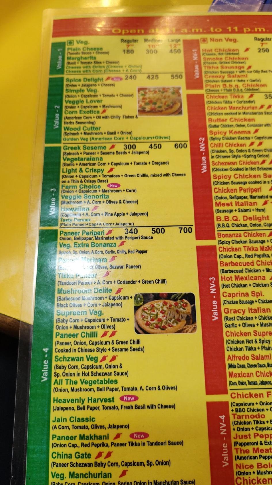 Menu at Pizza Caprina - The Italian Bresto, Navi Mumbai, Plot No - 104