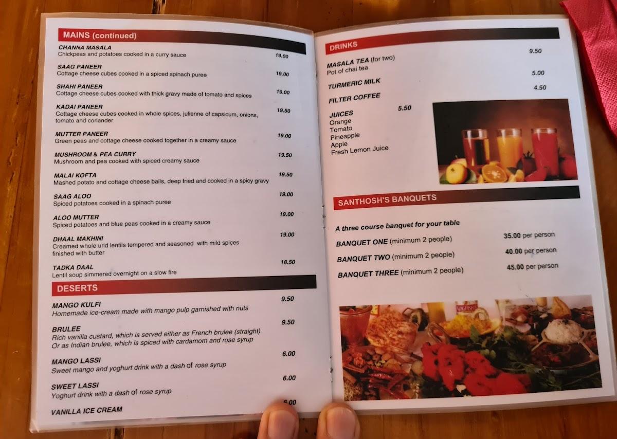 Menu at Kumar's Something Special restaurant, Paeroa