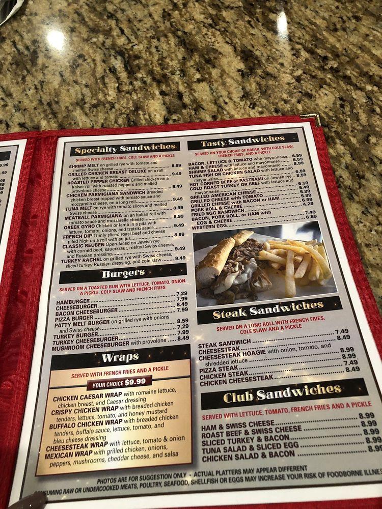 Menu at RITZ Diner restaurant, Philadelphia