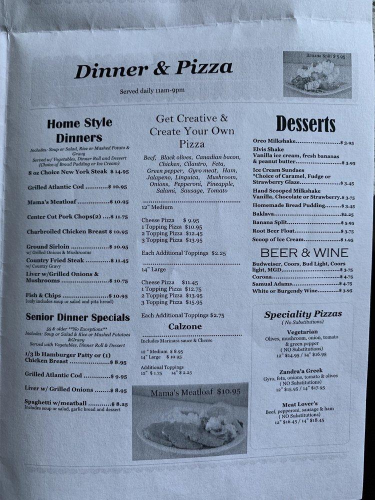 Menu at Gus's Subs & Pizza Place pizzeria, La Mesa