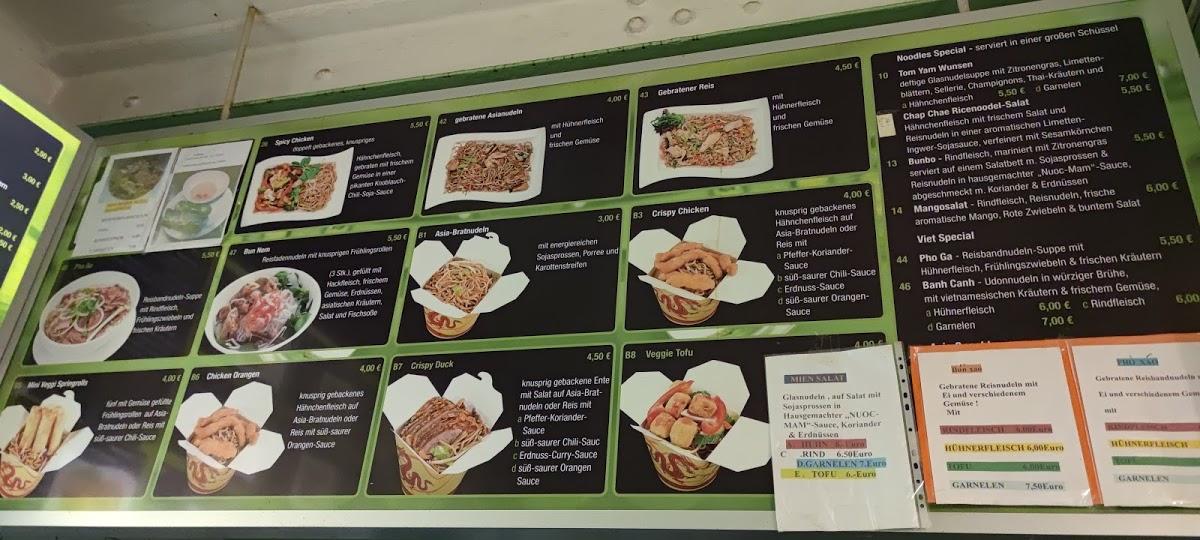 Carta del restaurante Asia Gourmet Bistro "Nam Phuong", Leipzig