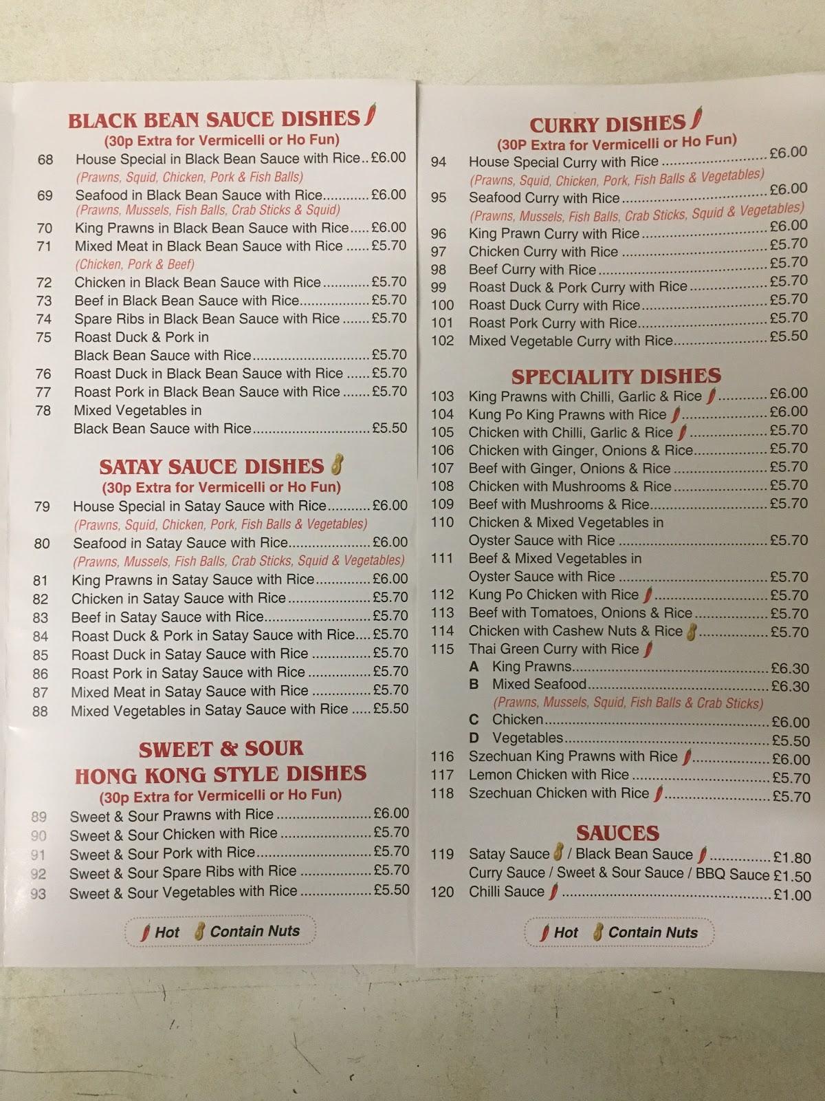 Menu at Noodle City restaurant, Welling, 114 Welling High St