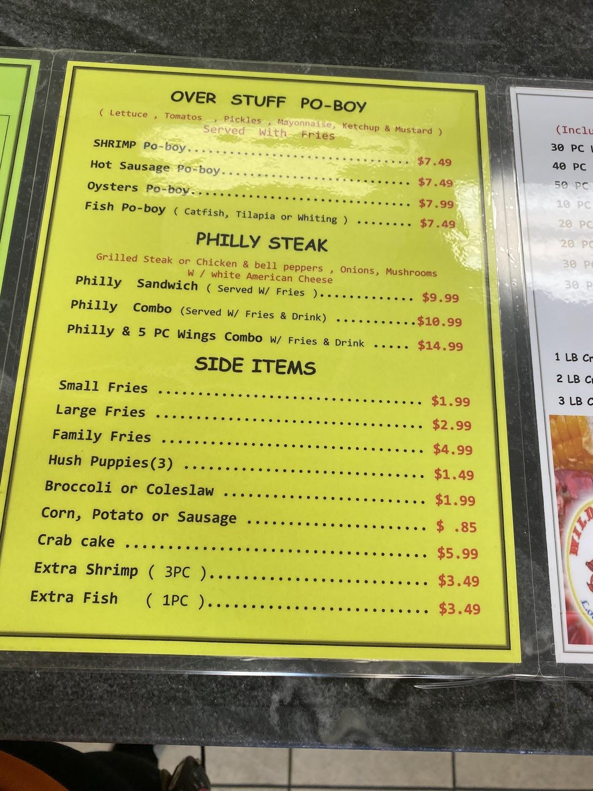Menu at Steven's Fine Food & Seafood Market restaurant, Riverdale