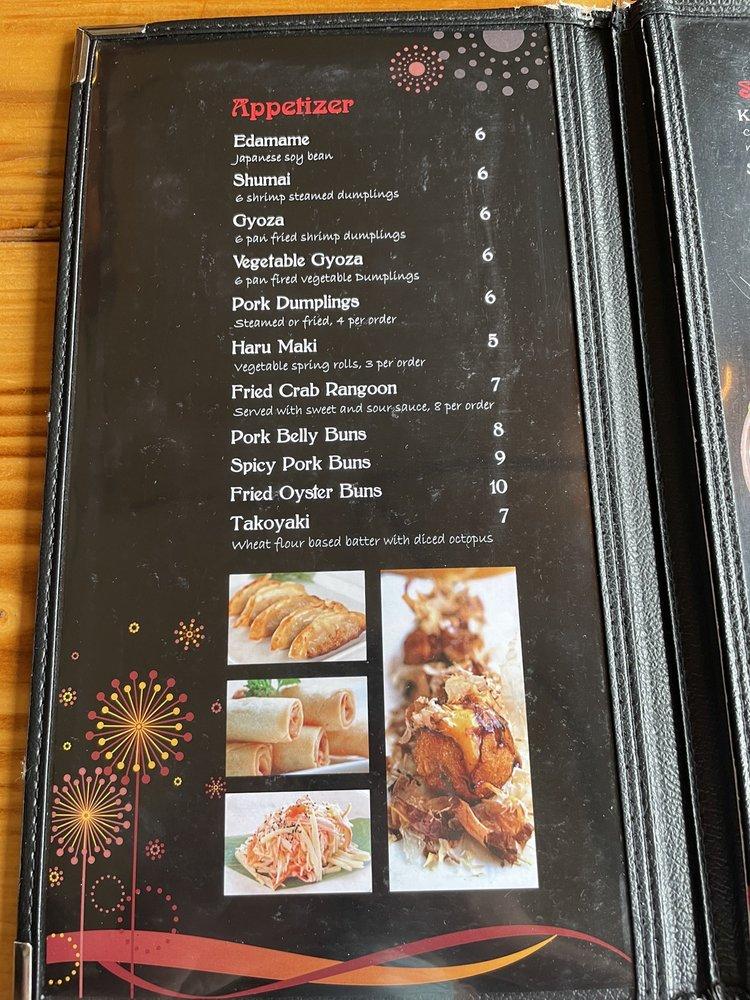 Menu at Tanpopo Ramen and Sake Bar, Albany