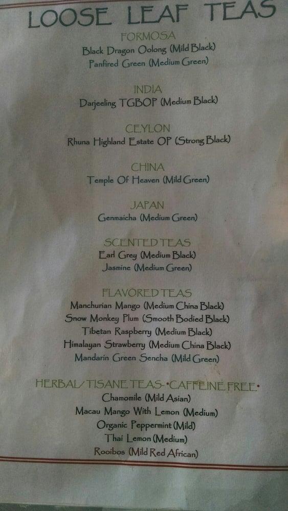 Menu at ACOCA Cafe and Roastery, Appleton