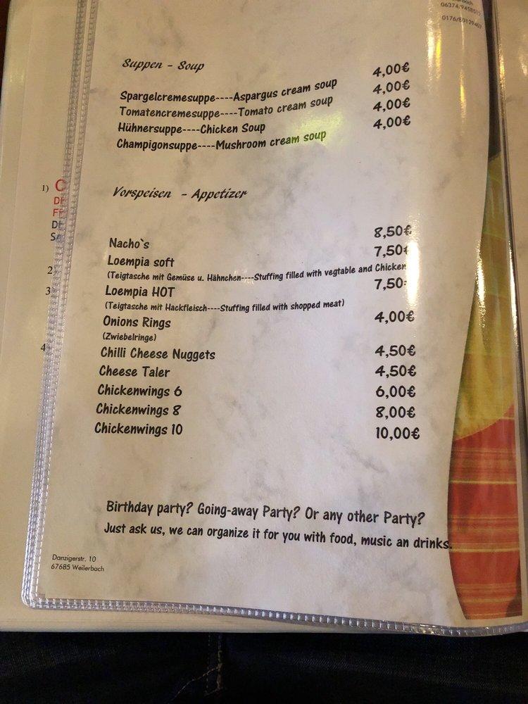 Menu at De Belgian Bistro pub & bar, Weilerbach