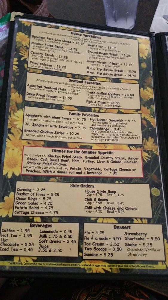 Menu at Roger's Restaurant, Albany