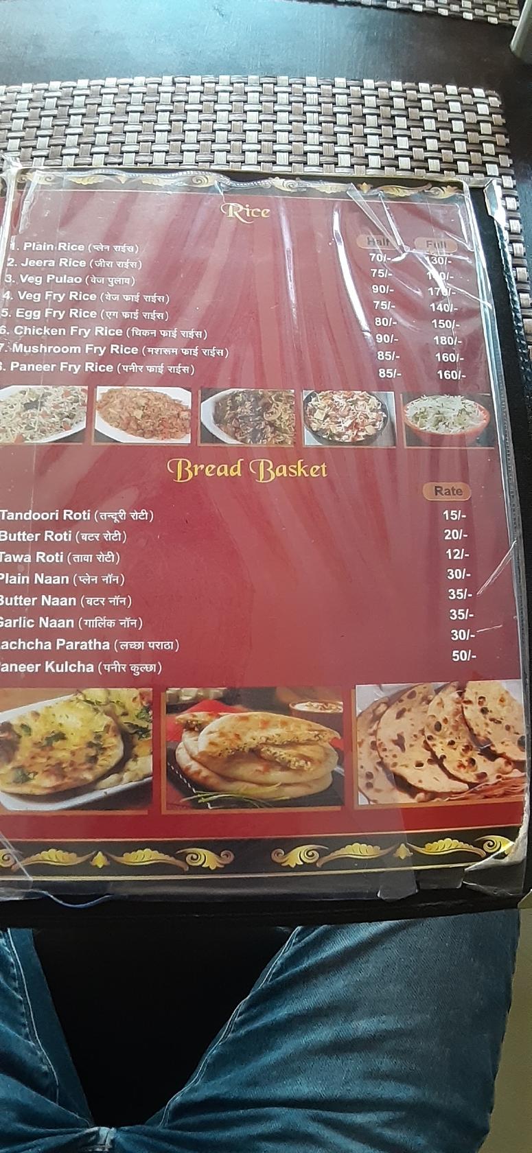 Menu at Maharaj Restaurant, Varanasi, Opp