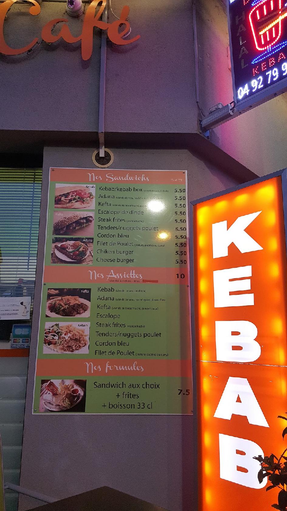 Menu at Le Premium Kebab Pizzas restaurant, Manosque