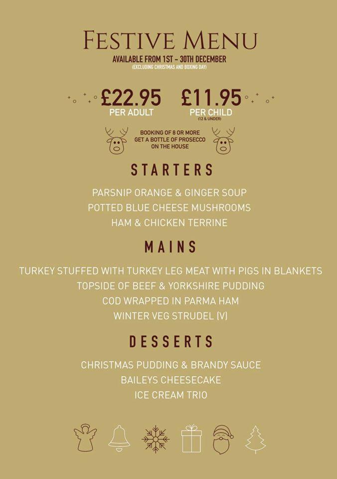 Menu at Four Crosses pub & bar, Shrewsbury