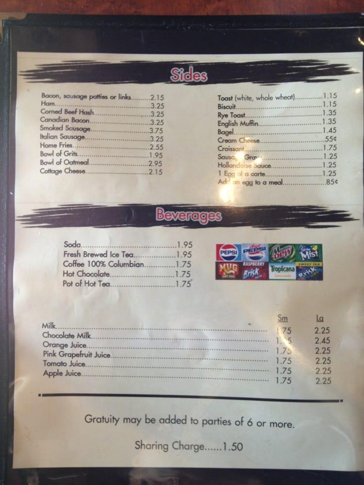 Menu at Savory Restaurant, Largo