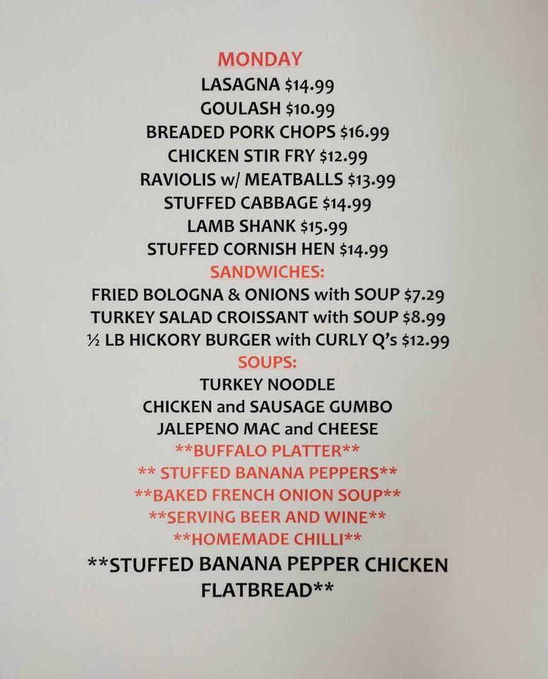 Menu at Apollo Family Restaurant, Buffalo, South Park Ave
