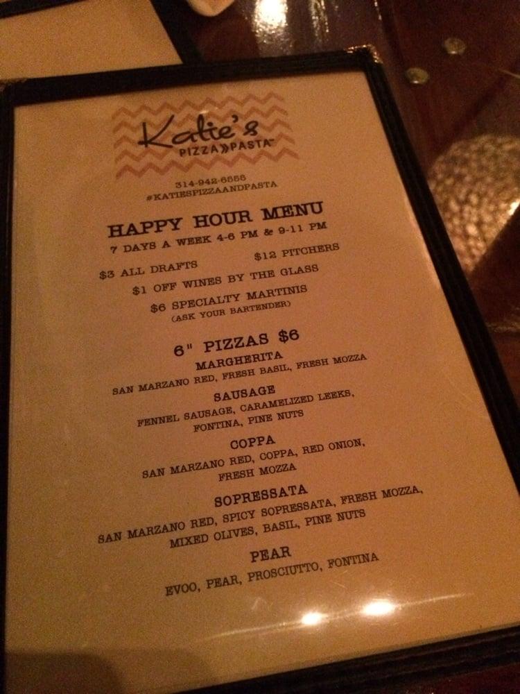 Menu at Katie's Pizza & Pasta pub & bar, Rock Hill