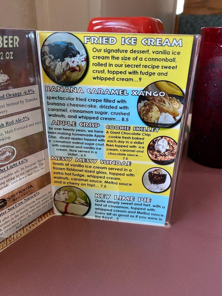 Menu at Alfie's Restaurant, Ormond Beach