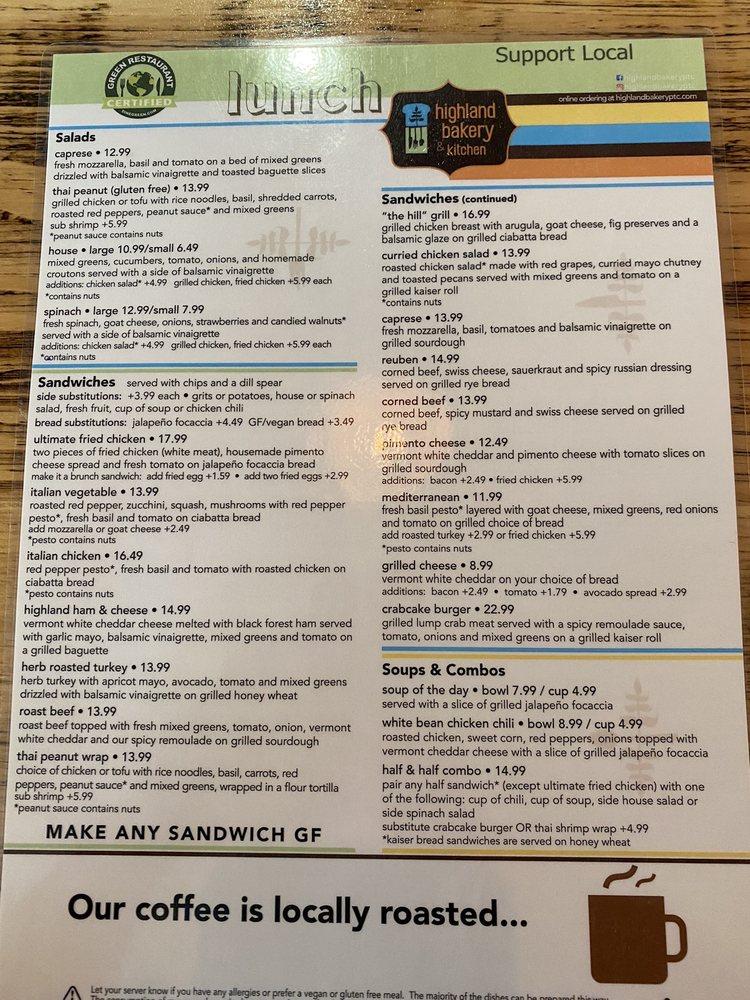 Menu at Friends Table Restaurant & Bar, Peachtree City