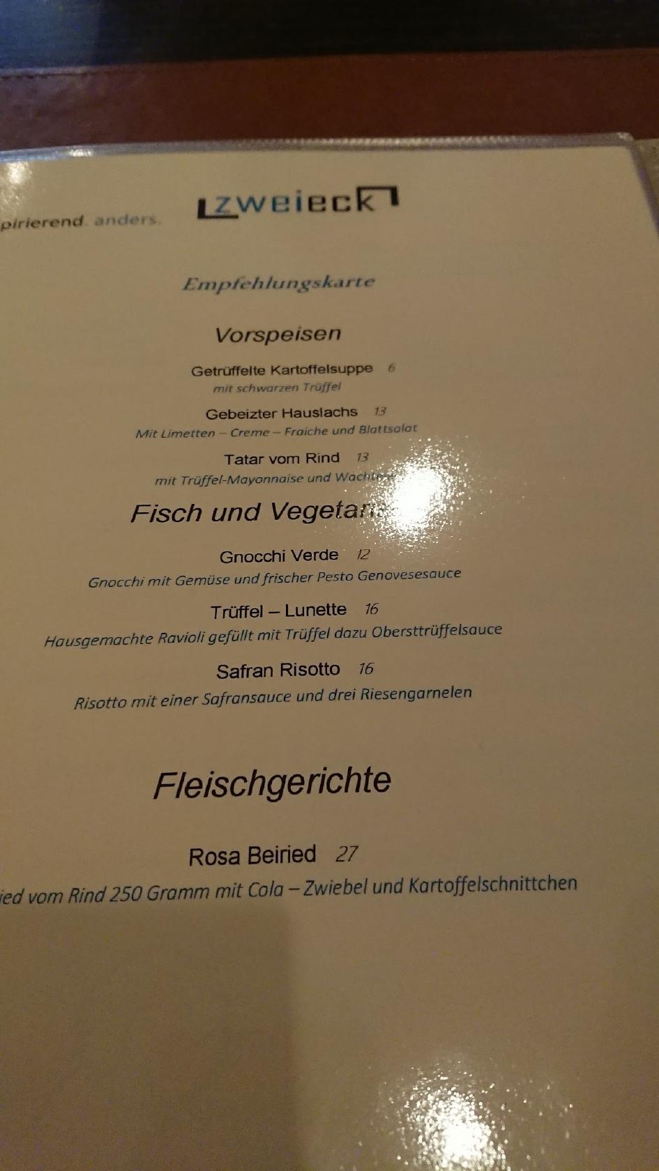 Speisekarte von Ristorante Il Vulcano restaurant, Wiener Neustadt