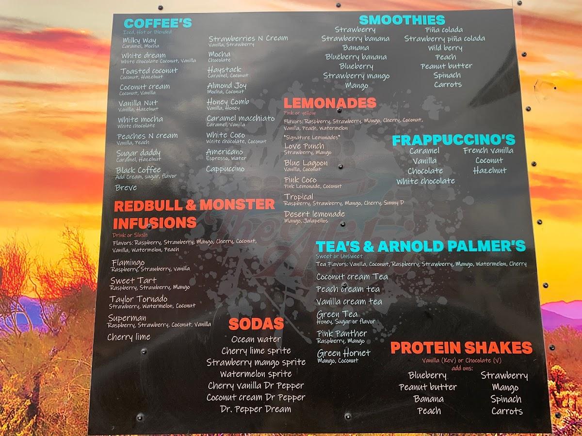 Menu at The Alibi Coffee House, Carlsbad, 811 N Canal St