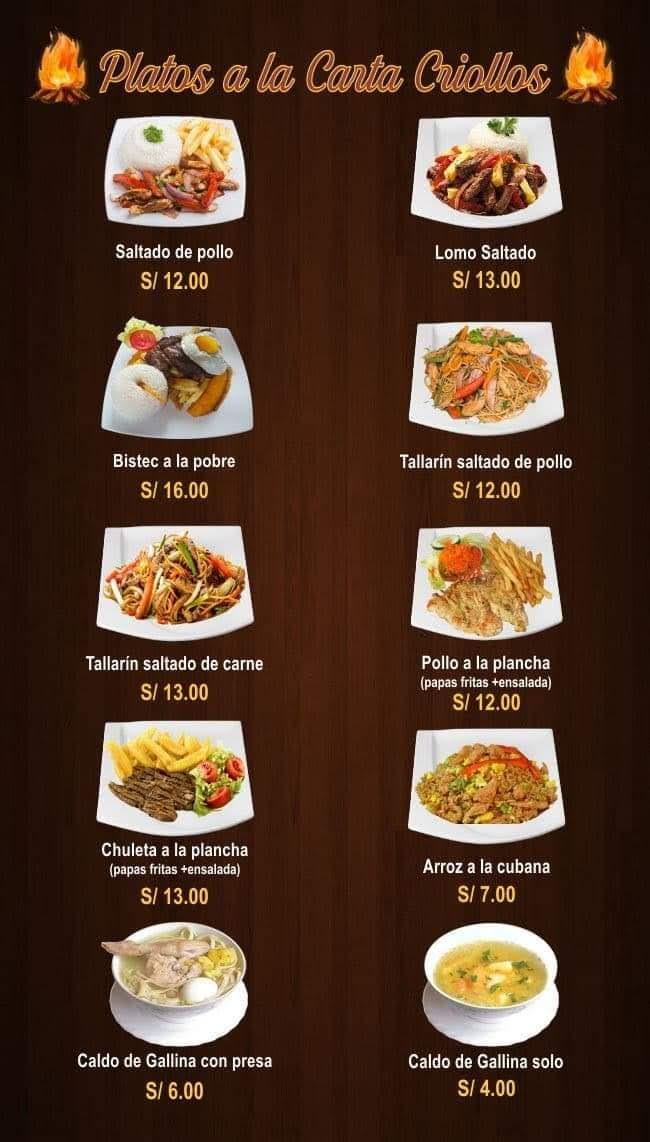 Carta del restaurante Polleria LEÑA VIP, Ventanilla