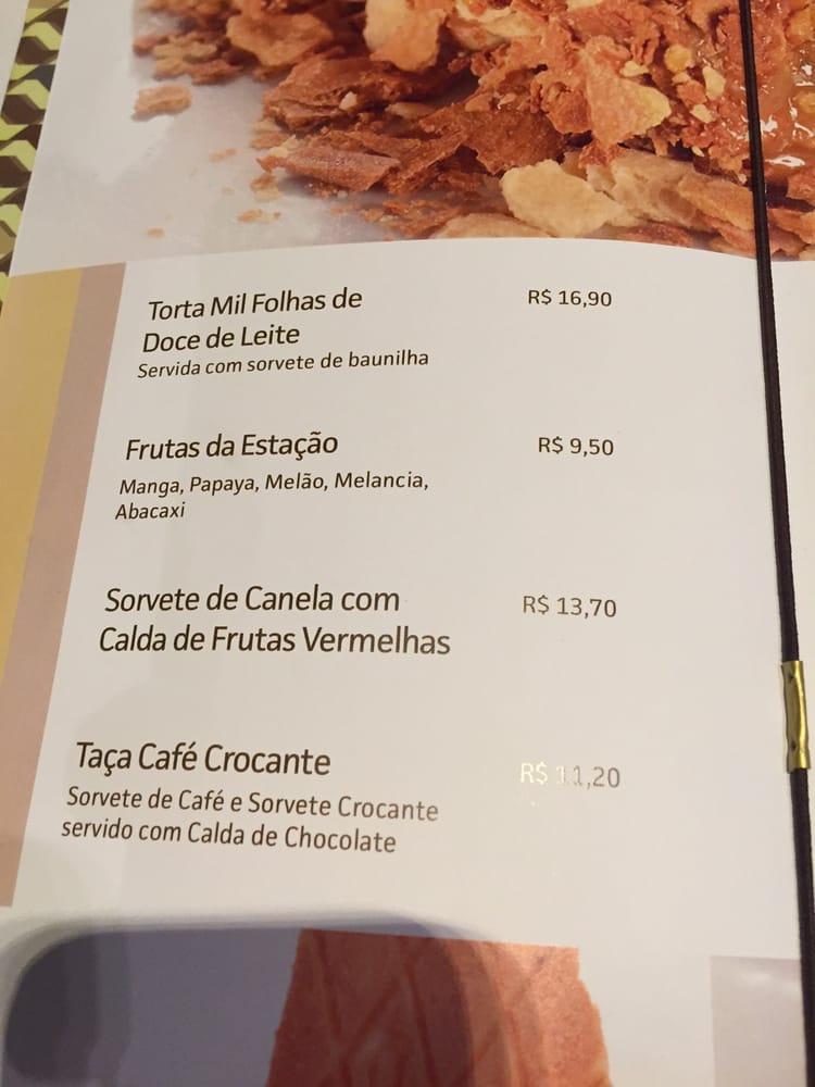 Menu em Badaró restaurante, São Paulo, Morumbi Shopping - Piso Lazer ...