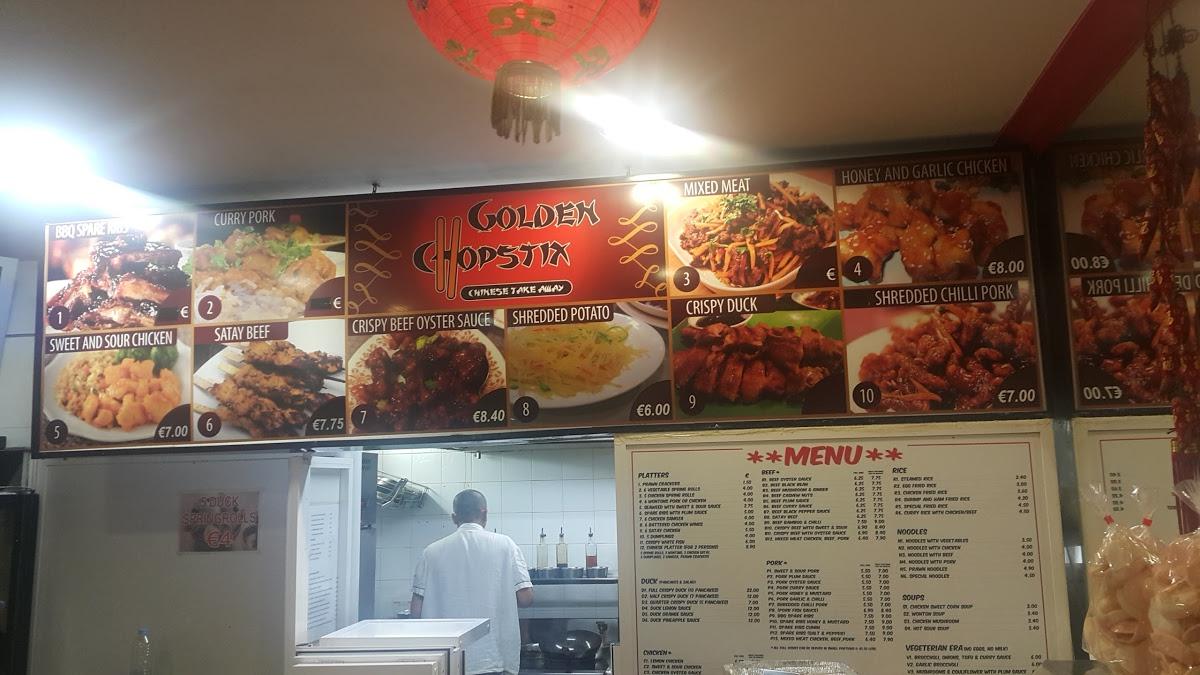 Menu at Golden Chopstix restaurant, Birkirkara