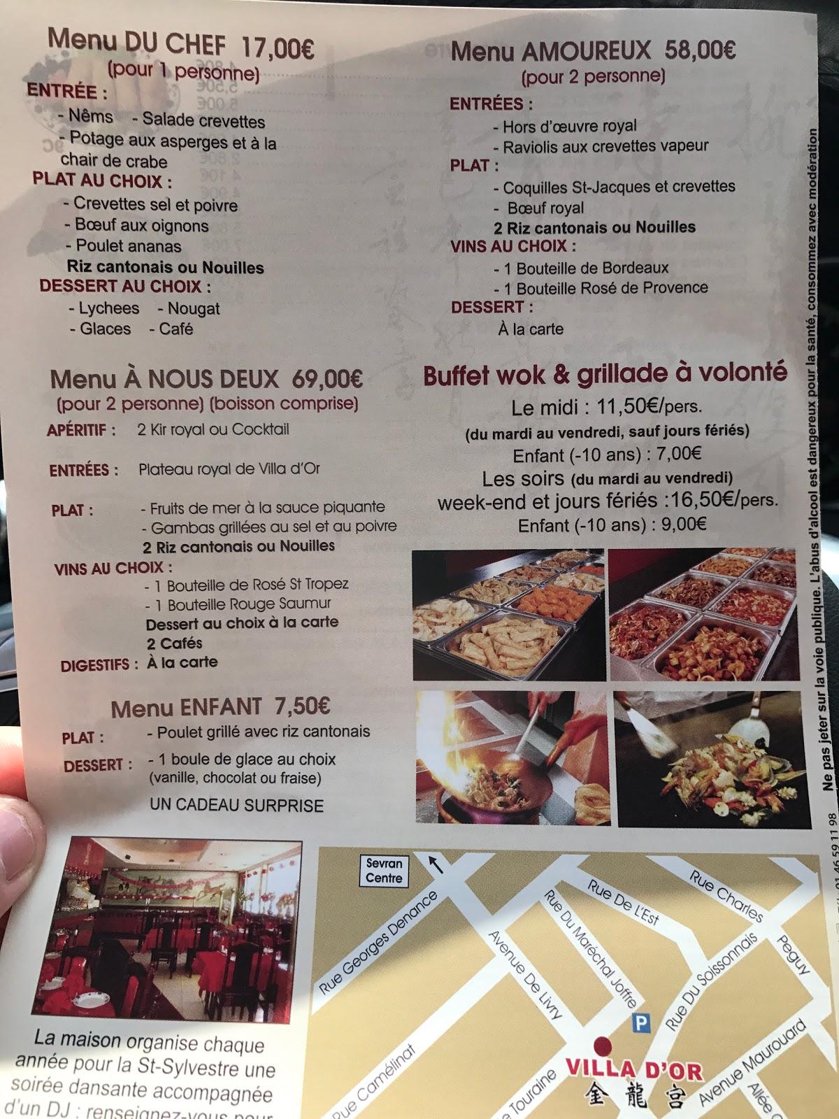Menu au Royal Dragon Sevran restaurant, Sevran