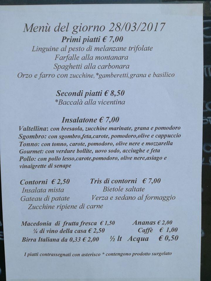 Menu da Ristorante Gourmet Firenze, Firenze