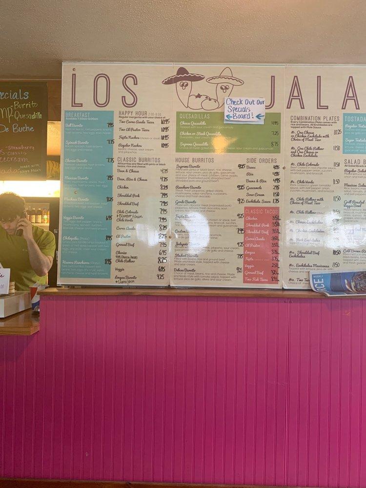 Menu at Los Jalapenos restaurant, Bend, 601 NE Greenwood Ave