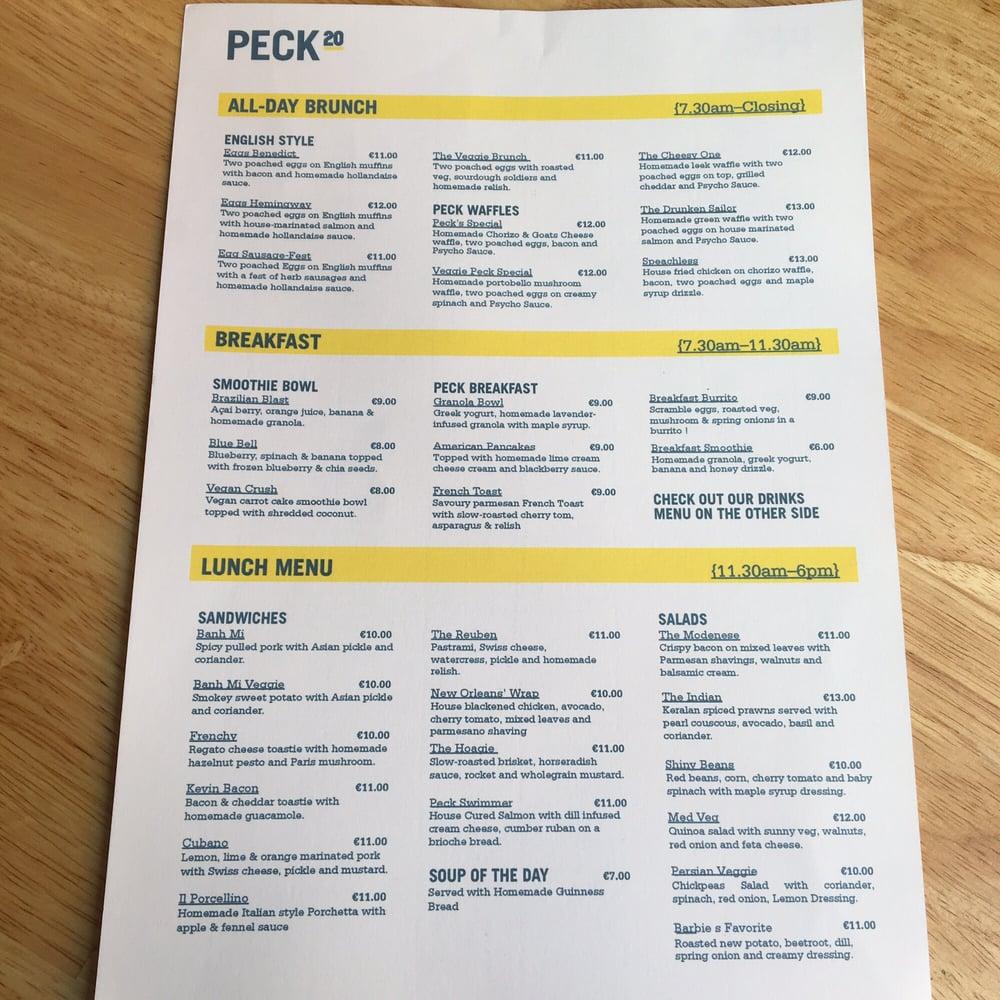 Menu at Woodpecker 20, Saint-Gilles, Rue Jourdan 20