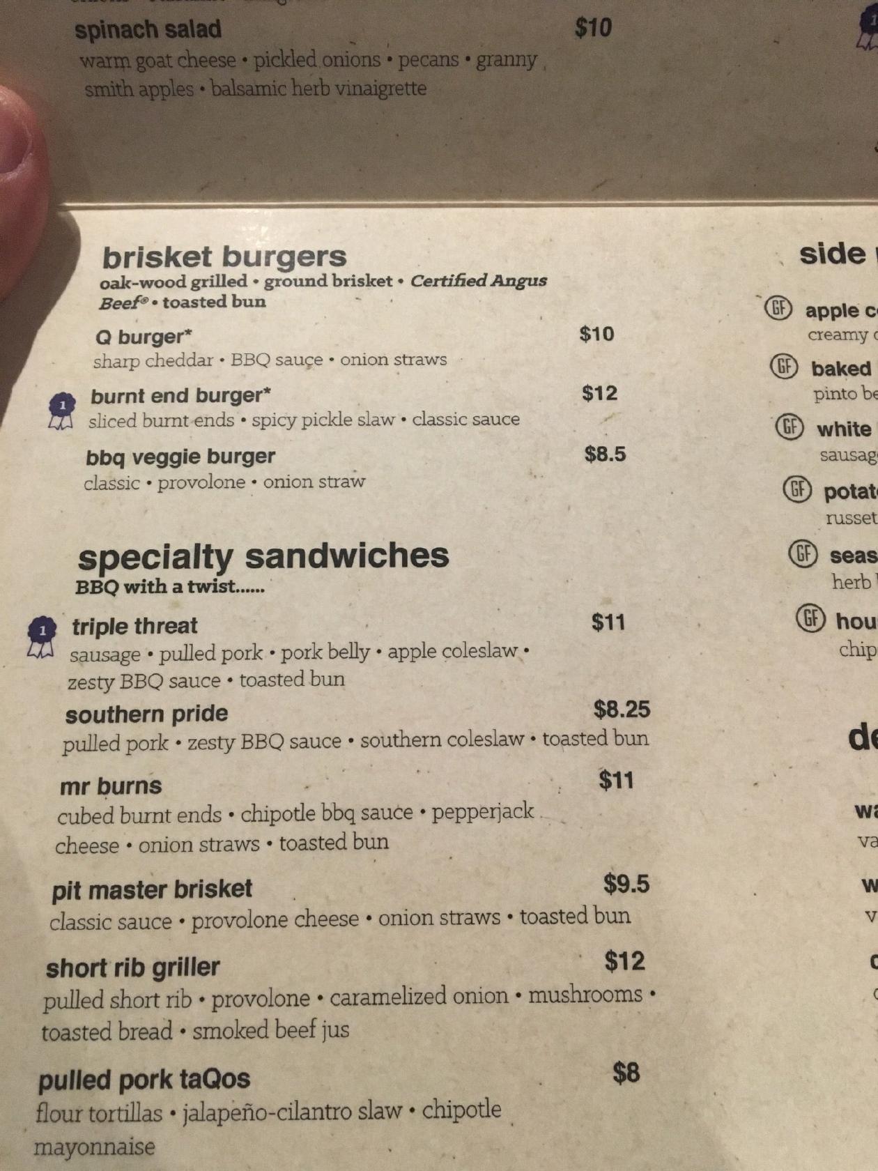 Q39 Menu
