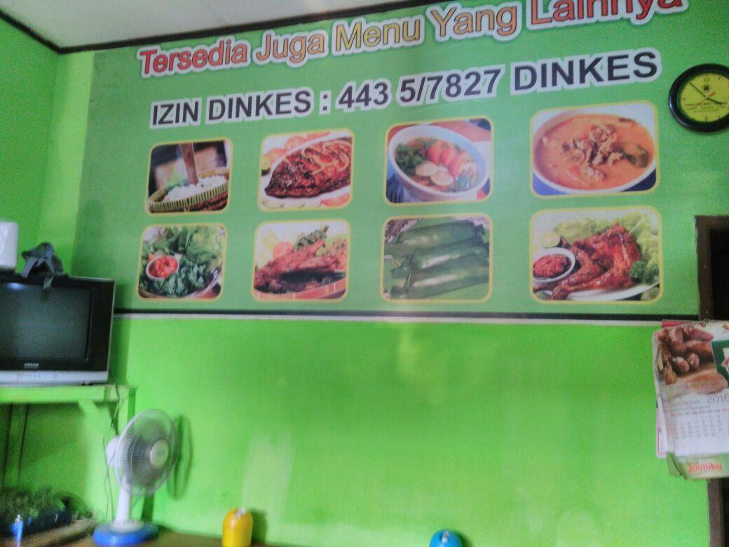 Menu at RM Ibu Dewi, Bandung