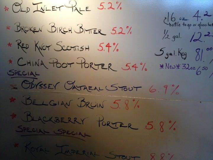 Menu at Homer Brewing, Homer