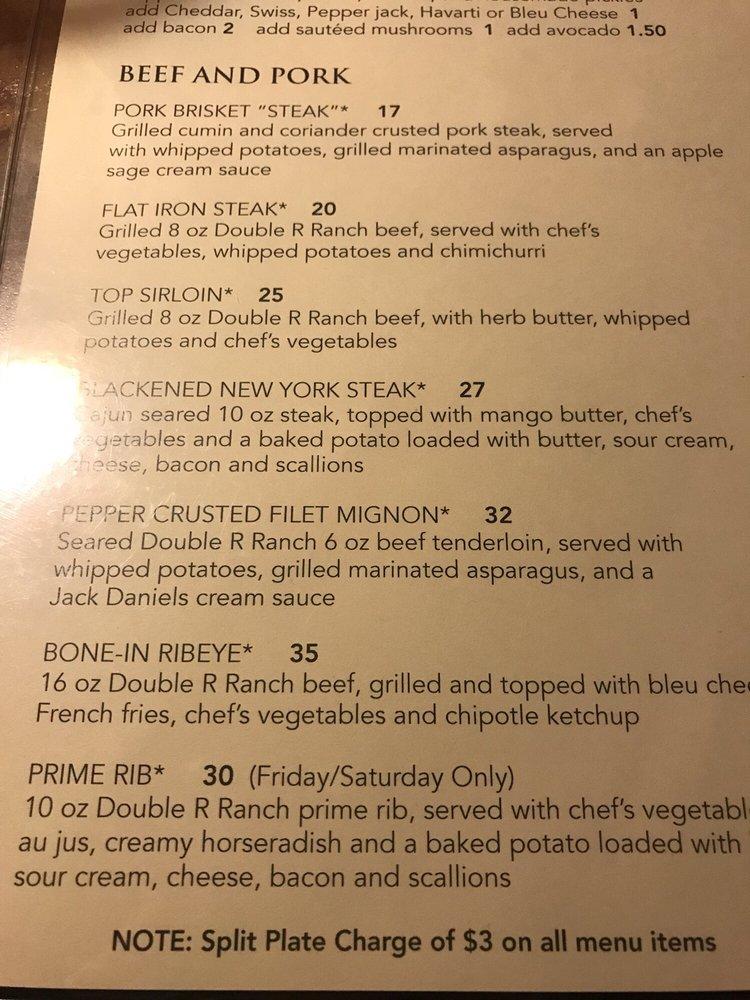 Menu at The Phoenix Restaurant, Bend