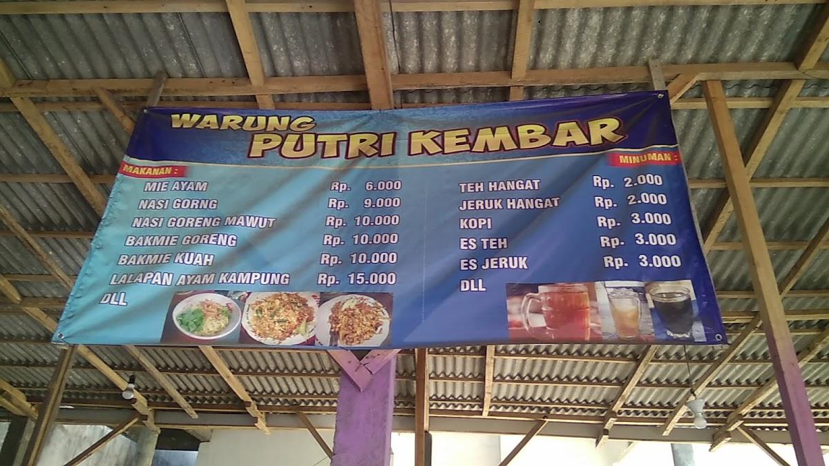 Menu at Warung Makan Putri Kembar, Karangkates
