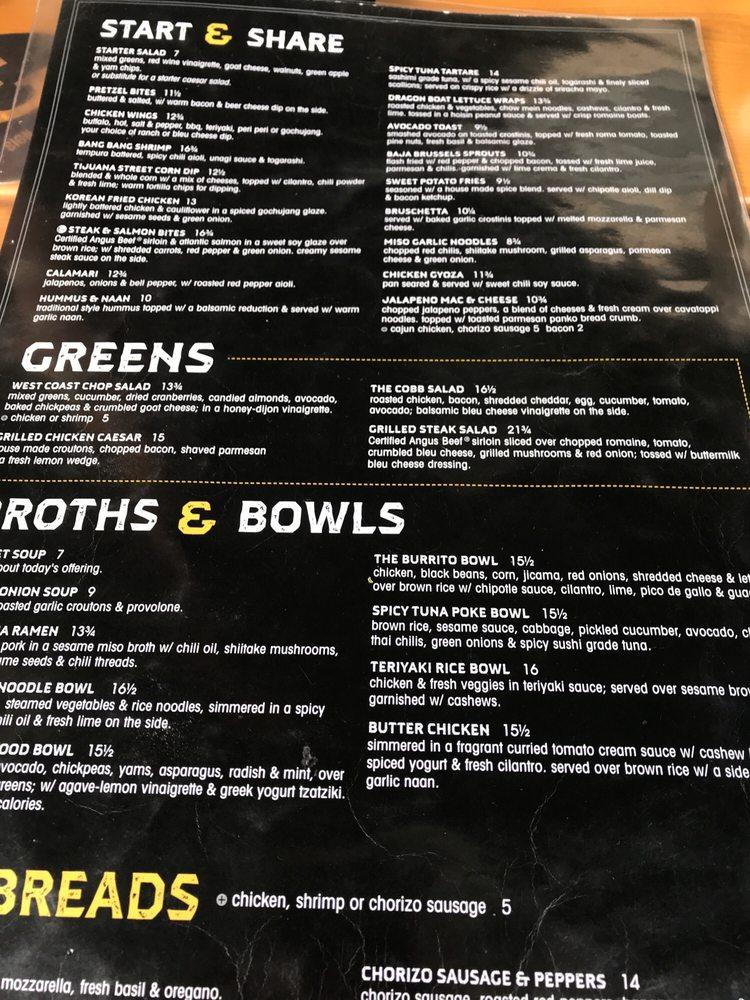 Carta del pub y bar State & Main, Guelph, 79 Clair Rd E Unit 1