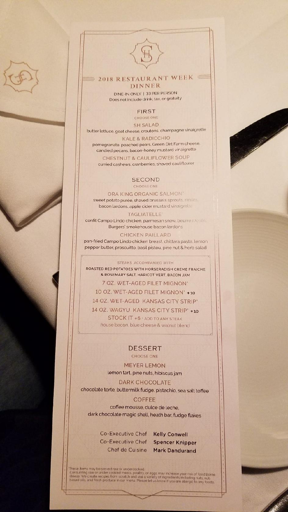 Menu at Stock Hill pub & bar, Kansas City