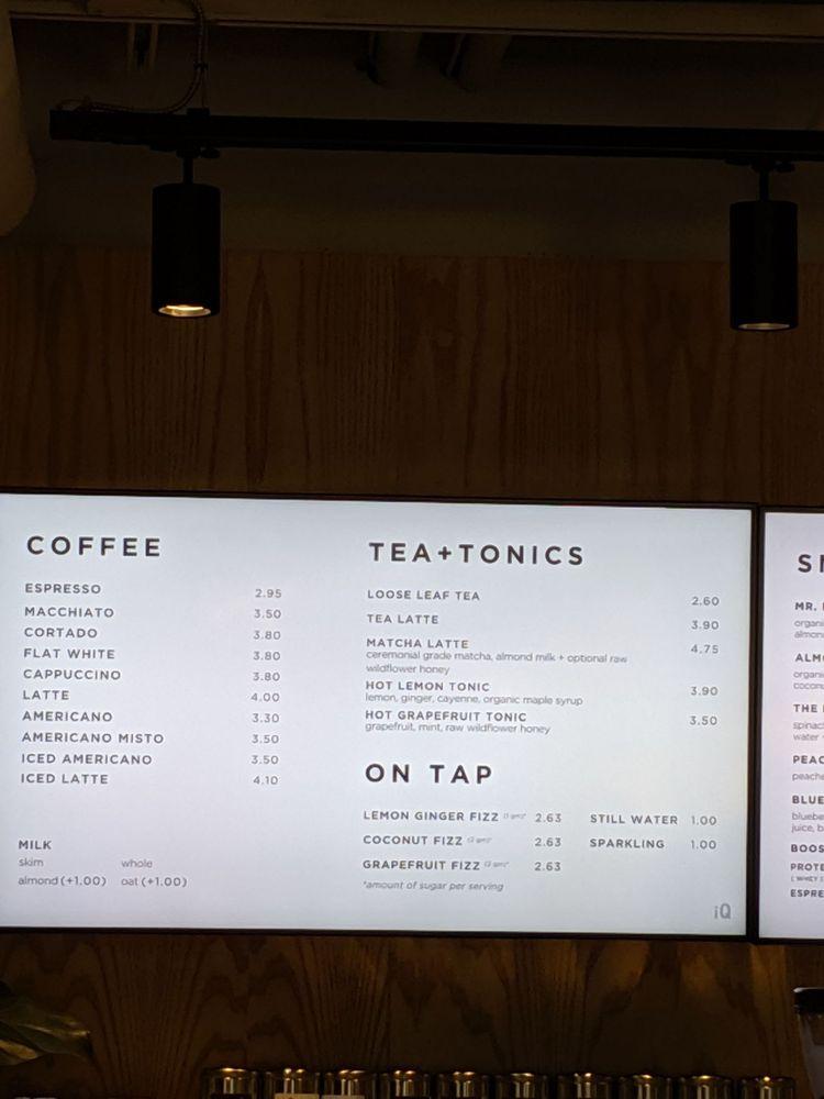 Menu at iQ pub & bar, Toronto, 2 St. Clair Ave W. Unit 0103