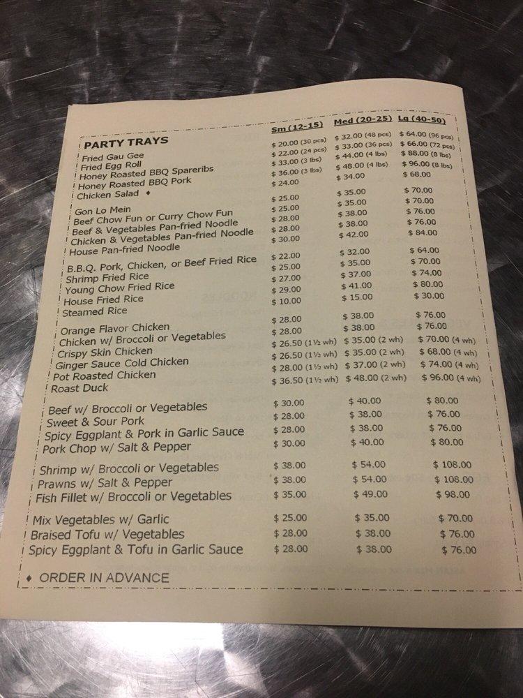 Menu at Asian Mix fast food, Honolulu, 1234 S Beretania St.