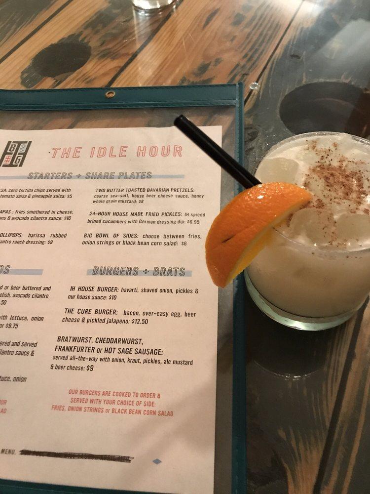 Carta del pub y bar Idle Hour Biergarten, Atlantic Beach