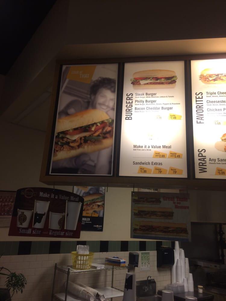 Menu at steak escape restaurant, Hernando