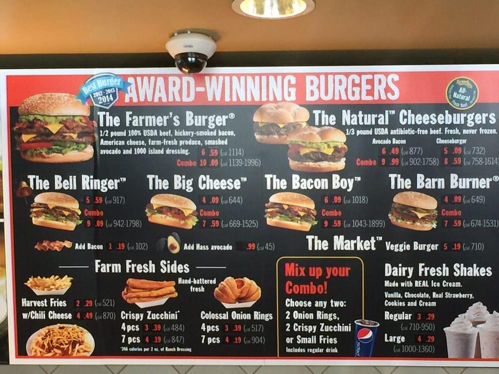 Menu at Farmer Boys restaurant, Los Angeles, 726 S Alameda St