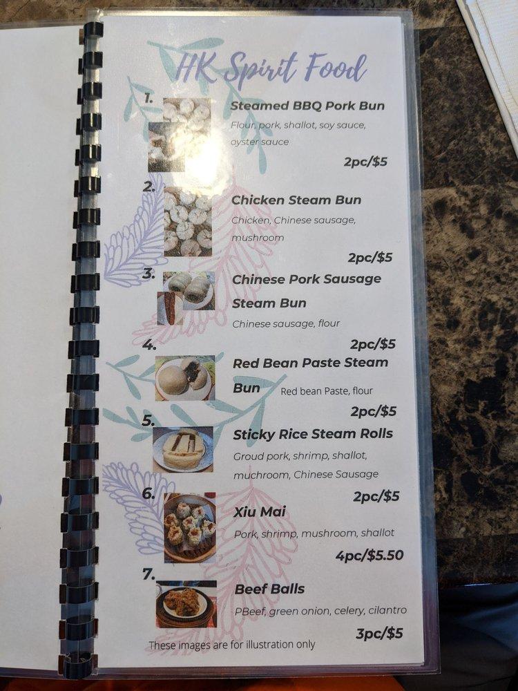 Menu at Hong Kong Spirit Food restaurant, Anchorage, 570 W 53rd Ave