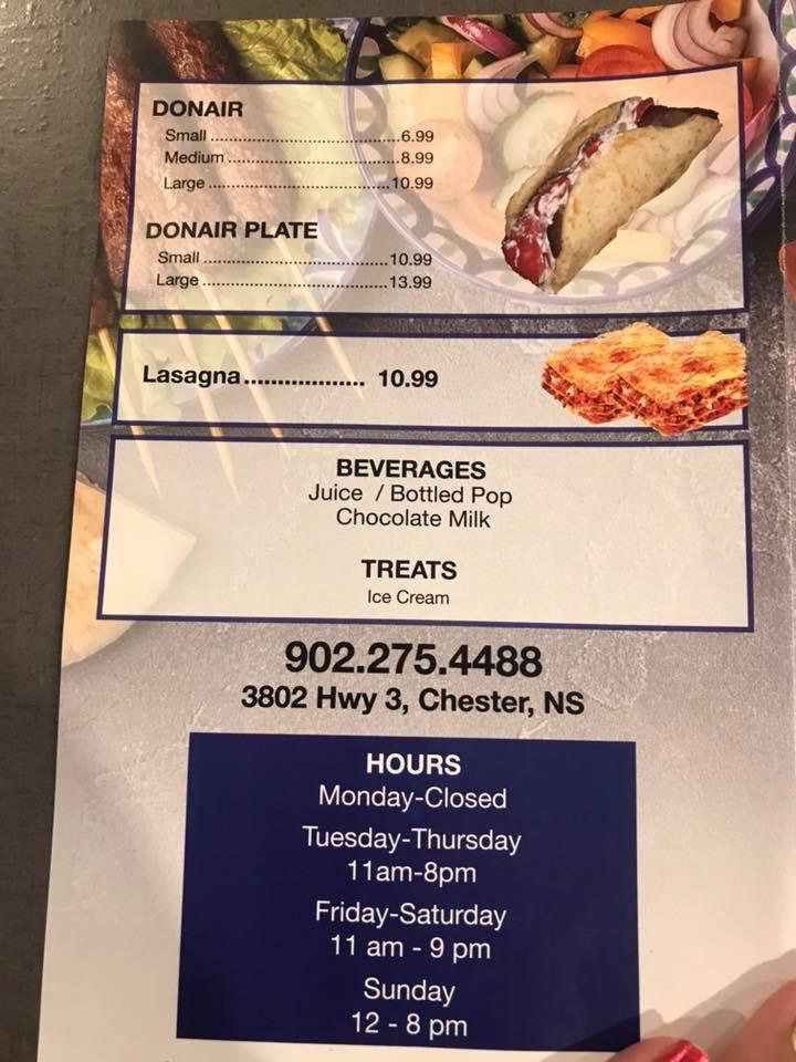 Menu at Chester Pizza & Mediterranean Foods pizzeria, Chester