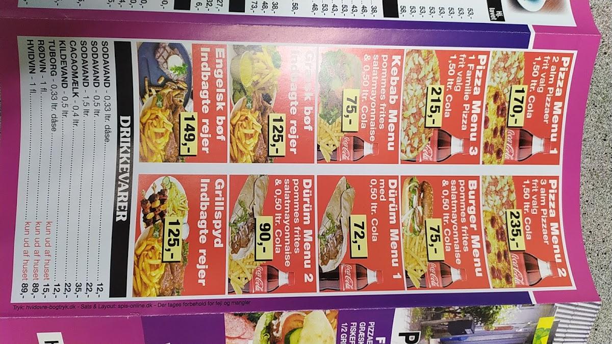 Carta del restaurante Ubby Pizza Express, Jerslev Sj