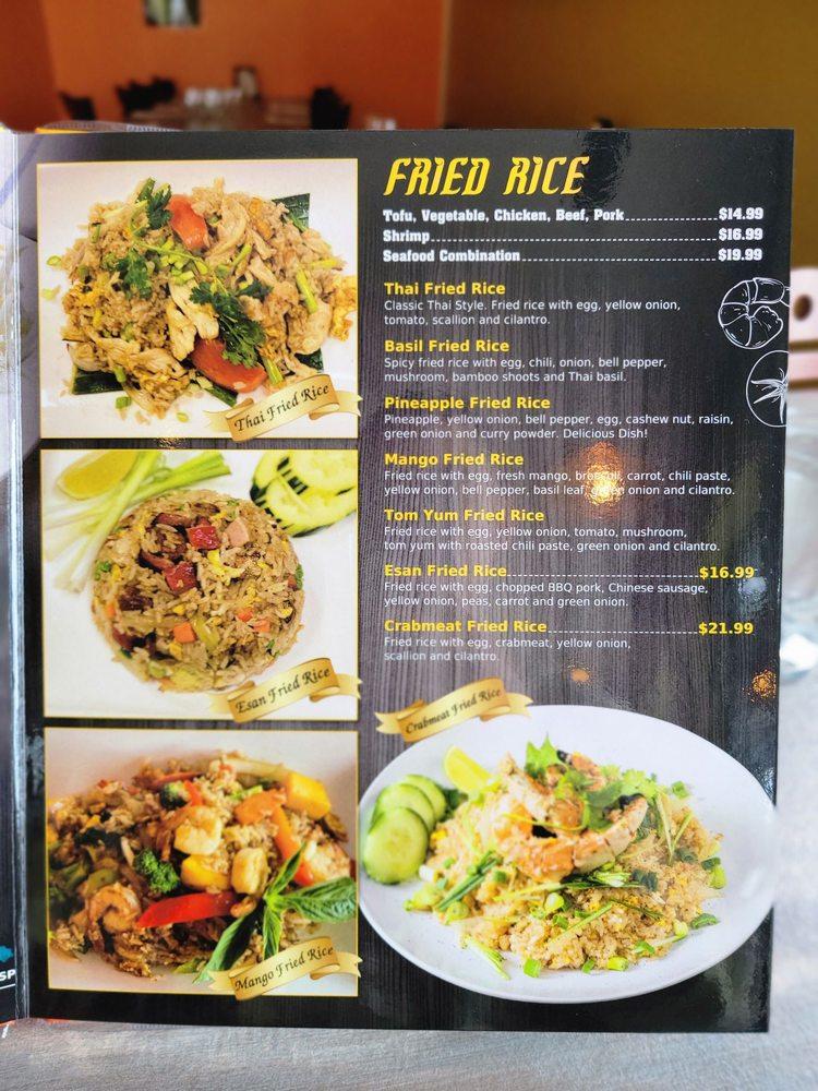 Menu at Esan Zap Thai Cuisine restaurant, Lacey