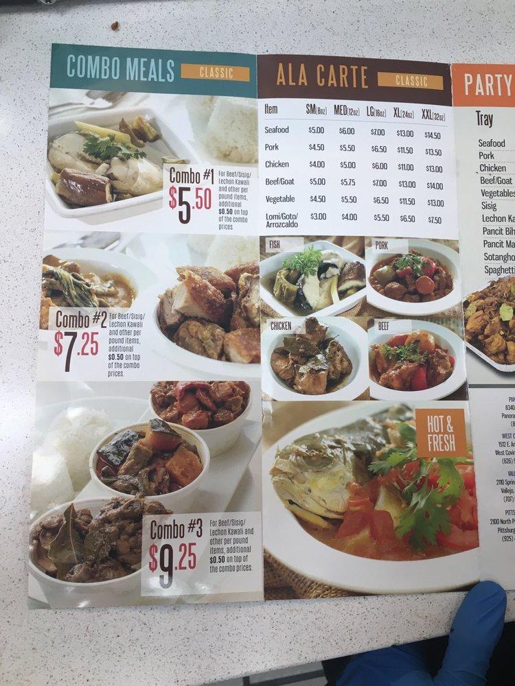 Menu at PhilHouse restaurant, Elk Grove