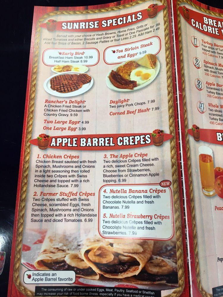 Carta de Apple Barrel Cafe #3, Tulsa, E 101st St # A