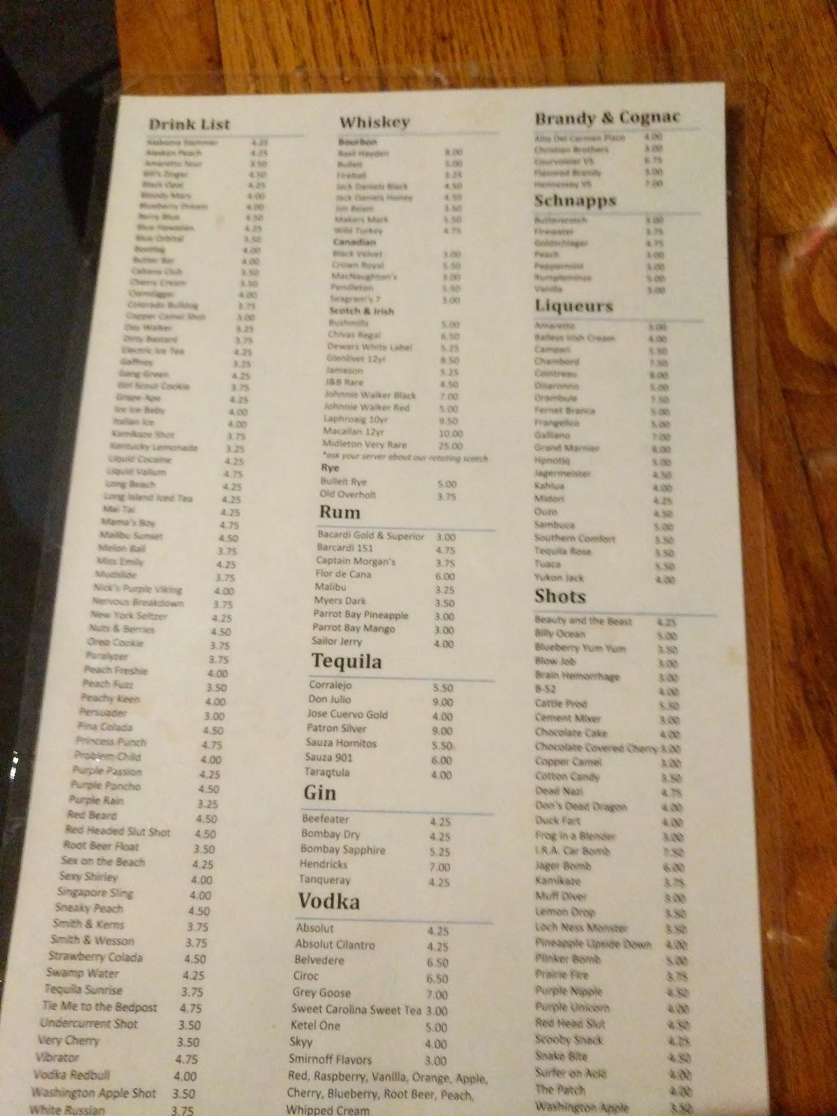Menu at Garden Lounge pub & bar, Moscow
